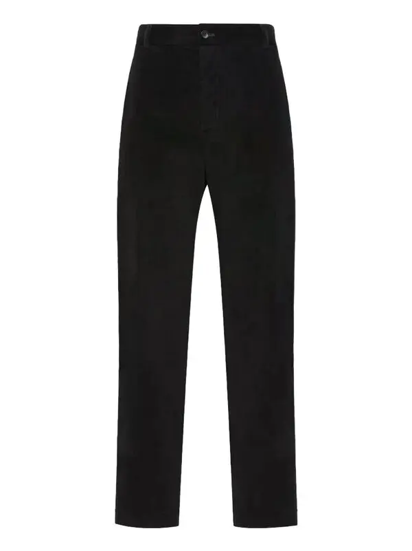 Moncler Corduroy Straight-leg Trousers - Black