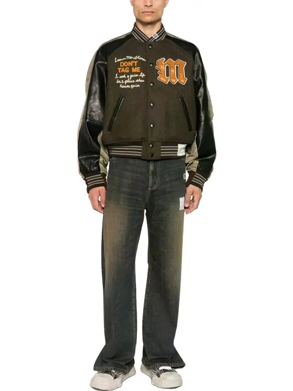 Mihara Yasuhiro Logo-patch Buttoned Jeans - Blue