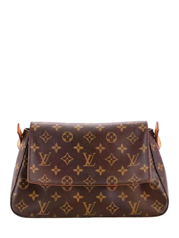 LOUIS VUITTON Looping Handbag Monogram Canvas Mini Satchel - Brown