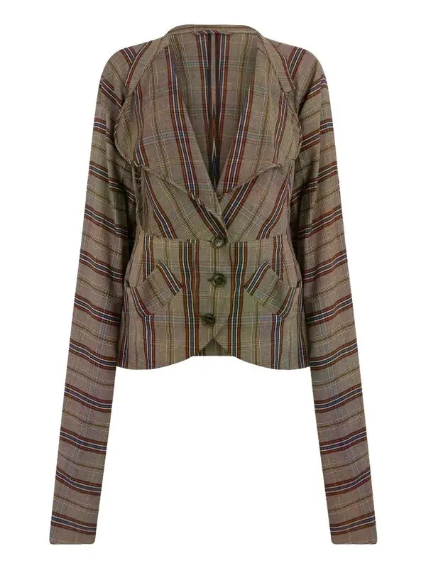 VIVIENNE WESTWOOD Appetizer Check Jacket - Brown