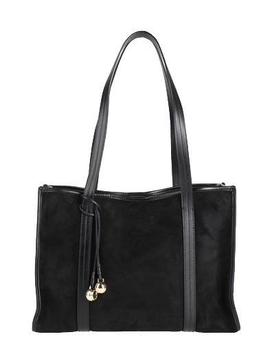 Sandro Shoulder Bag Calfskin - Black