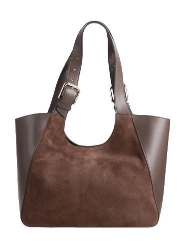 Furla Leather And Suede Shoulder Bag - Brown