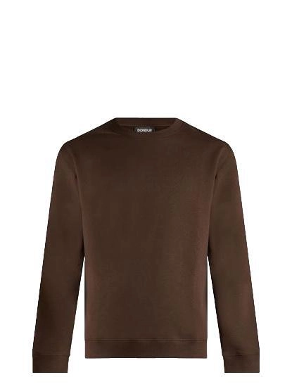 DONDUP Sweatshirt Dark Size Giza 45 Cotton - Brown