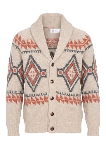 Brunello Cucinelli Cardigan Light Size Alpaca Wool, Polyamide, Wool, Cashmere, Silk - Grey