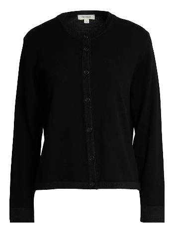 Crossley Cardigan Size Virgin Wool, Metallic Fiber - Black