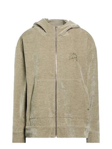 OTTOD'AME Sweatshirt Khaki Size Polyester, Elastane - Beige