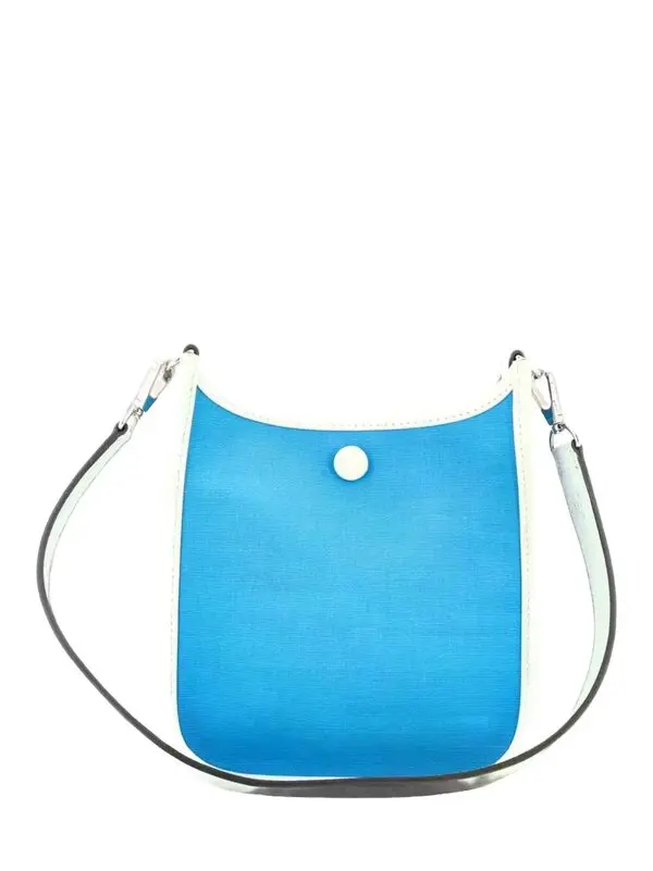 Hermès Neo Evelyne Bag Toile And Leather Tpm Crossbody Bag - Blue