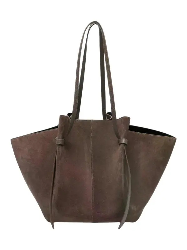Yuzefi Xl Mochi Suede Shoulder Bag - Brown
