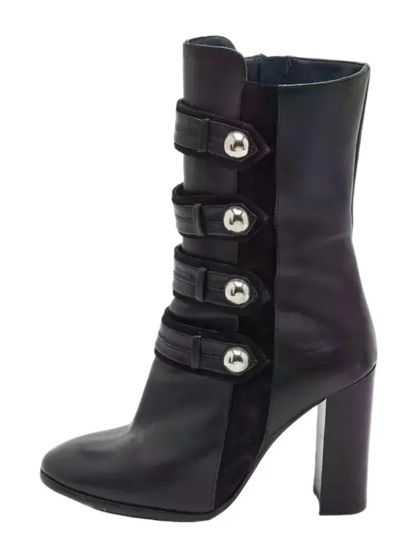 ISABEL MARANT VINTAGE Arnie Button-embellished Boots - Black