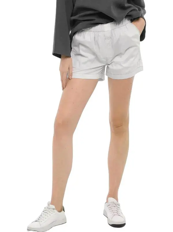 Eytys Quinn Rainbow-stitch Shorts - Neutrals