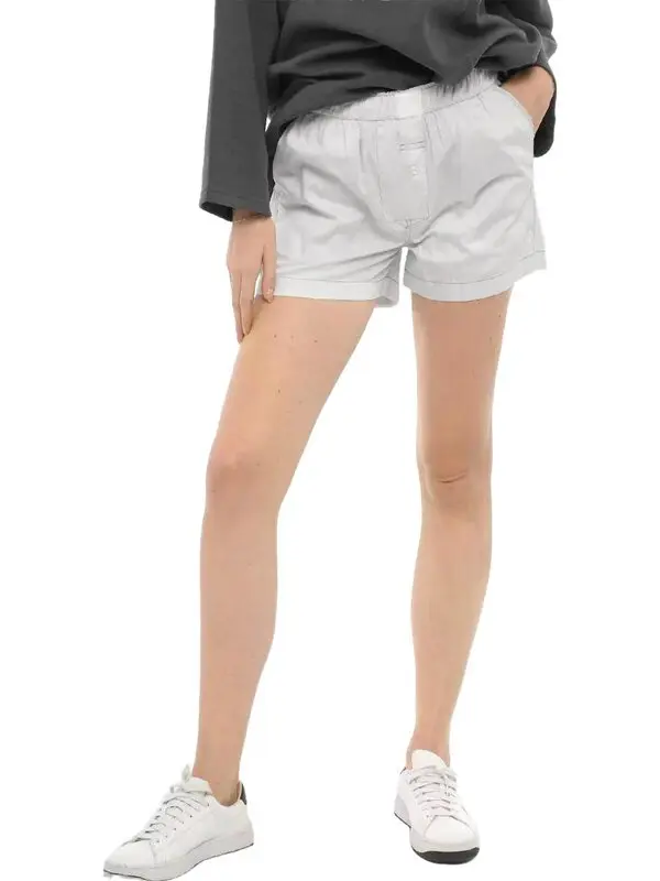 Eytys Quinn Rainbow-stitch Shorts - Neutrals