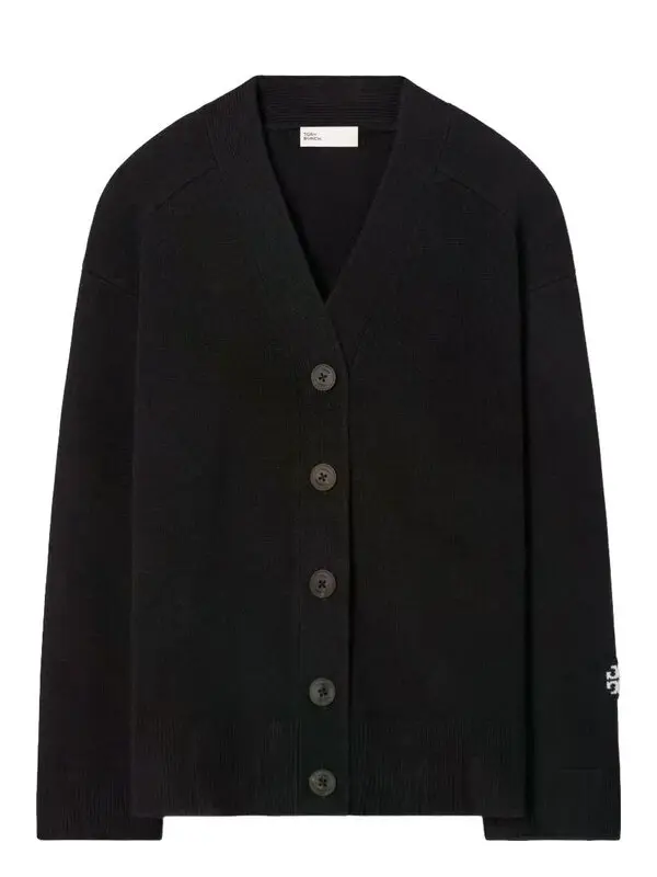 Tory Burch Wool Cardigan - Black