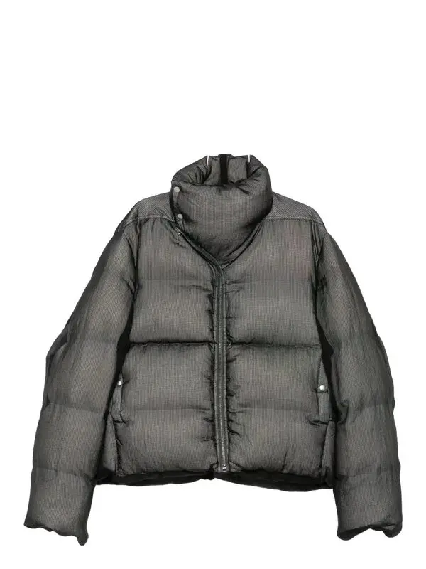 Rick Owens Turtle Funnel-neck Padded Jacket - Black