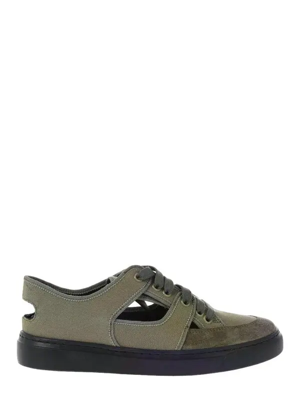 Fabiana Filippi Cut-out Low-top Sneakers - Green