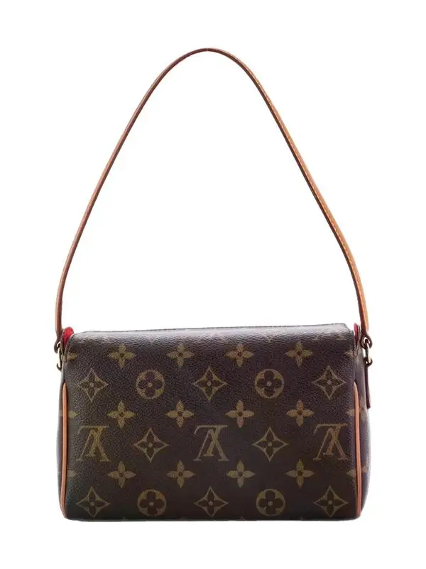 LOUIS VUITTON Recital Handbag Monogram Canvas Shoulder Bag - Brown