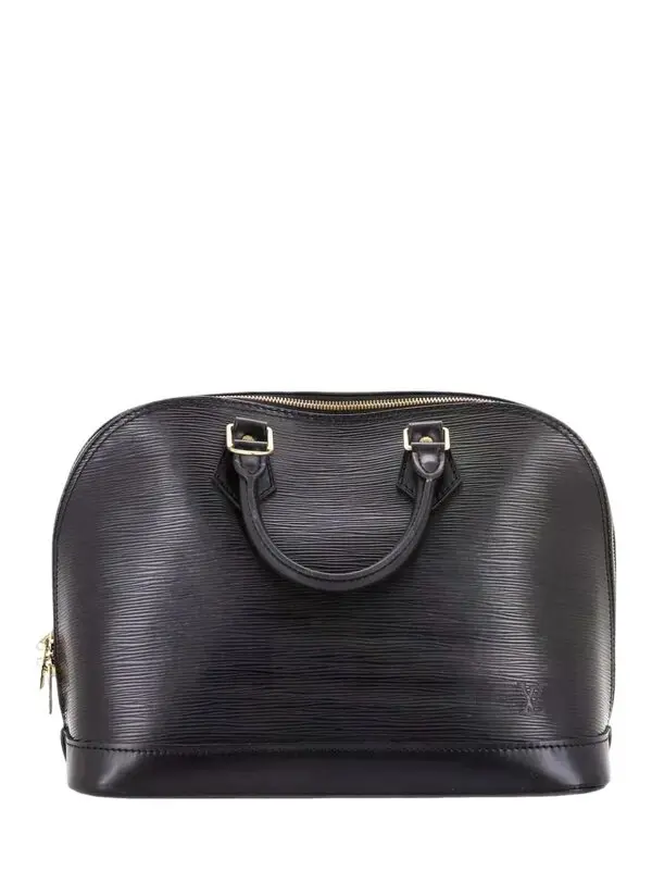LOUIS VUITTON Alma Handbag Epi Leather Pm Satchel - Black