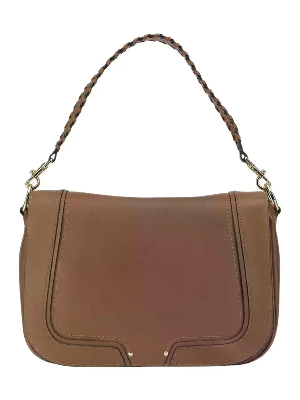 LE TANNEUR Large Héloiaw Braided-strap Leather Shoulder Bag - Brown