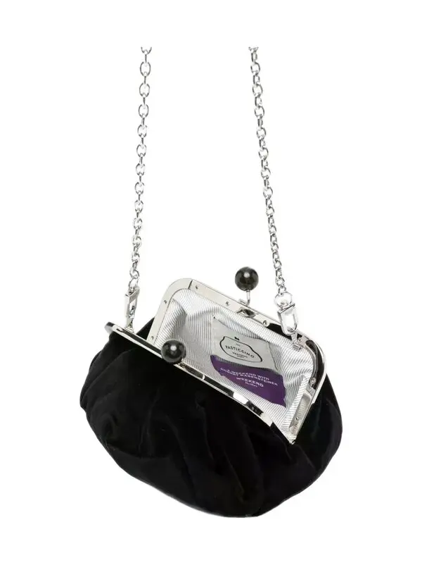 Max Mara Giochi Velvet Clutch Bag - Black