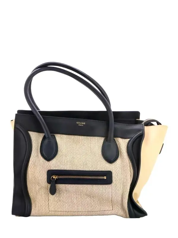 Celine Tricolor Luggage Shoulder Bag - Neutrals