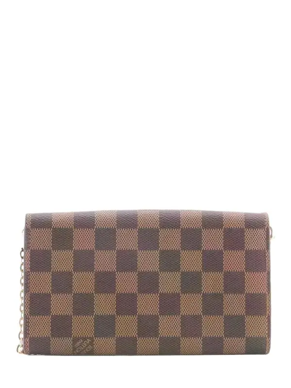 LOUIS VUITTON Croisette Chain Wallet Damier Crossbody Bag - Brown