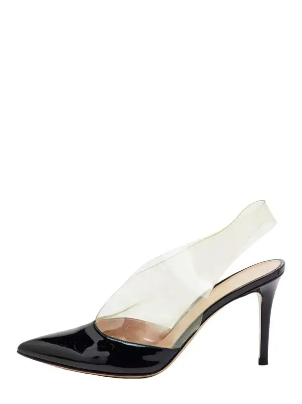 GIANVITO ROSSI Plexi Slingback Pumps - Black