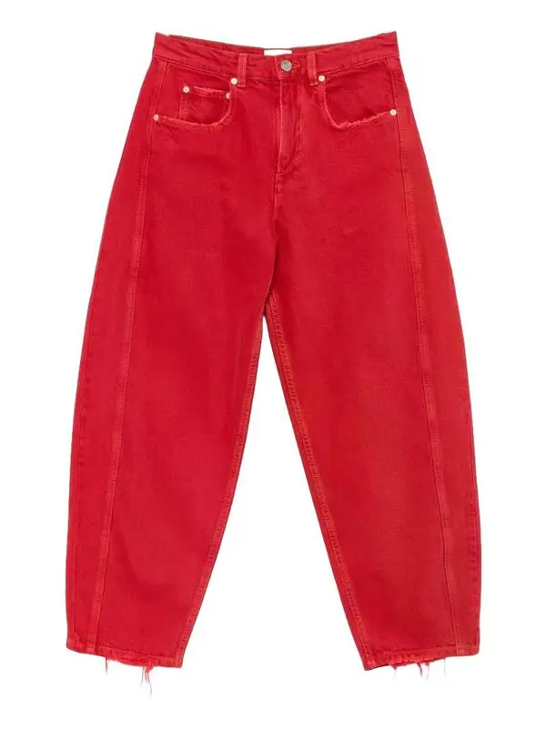 Isabel Marant Étoile Oriane Frayed Jeans - Red