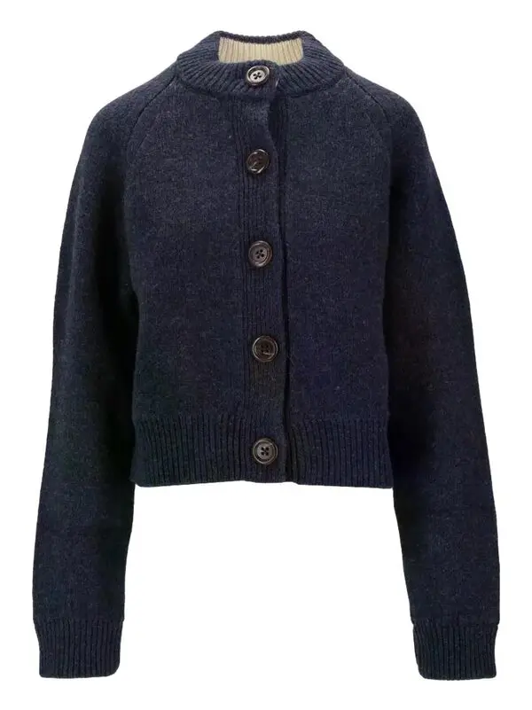 B.B. WALACE Button-fastening Raglan-sleeve Cardigan - Blue
