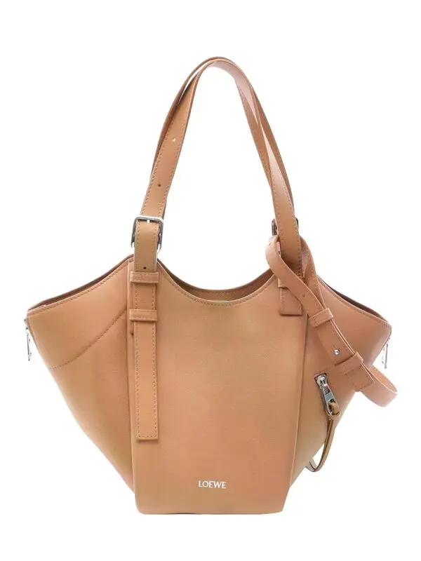 Loewe Leather Hammock Flip Bag Satchel - Brown