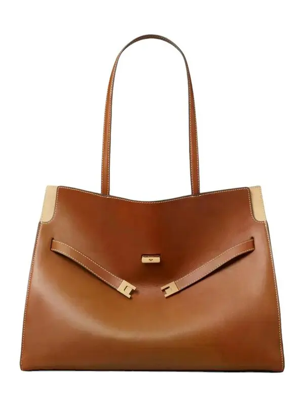 Tory Burch Lee Radziwill Tote - Brown