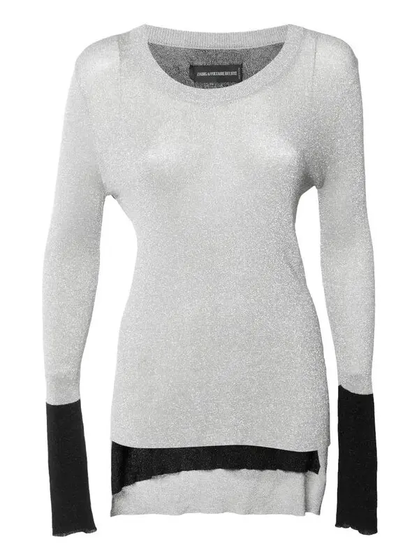 Zadig&Voltaire Lucky Long-sleeve Top - Silver
