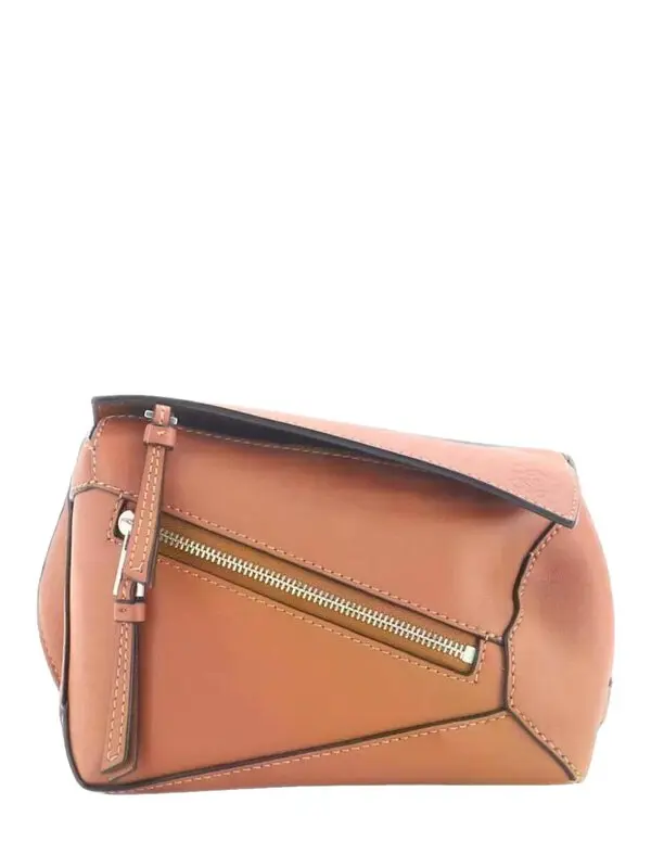 Loewe Puzzle Bumbag Leather Mini Belt Bag - Brown