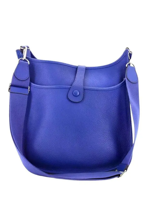 Hermès Evelyne Bag Gen Iii Clemence Gm Crossbody Bag - Blue
