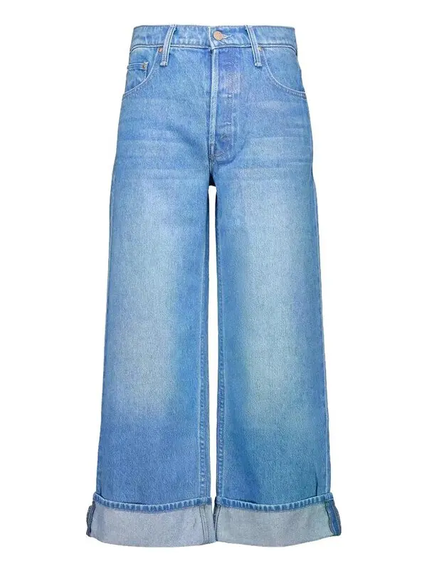 MOTHER The Smoothie Cropped Jeans - Blue