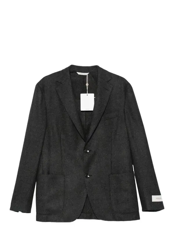 Agnona Single-breasted Notched-lapel Jacket - Grey