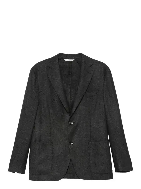 Agnona Single-breasted Notched-lapel Jacket - Grey