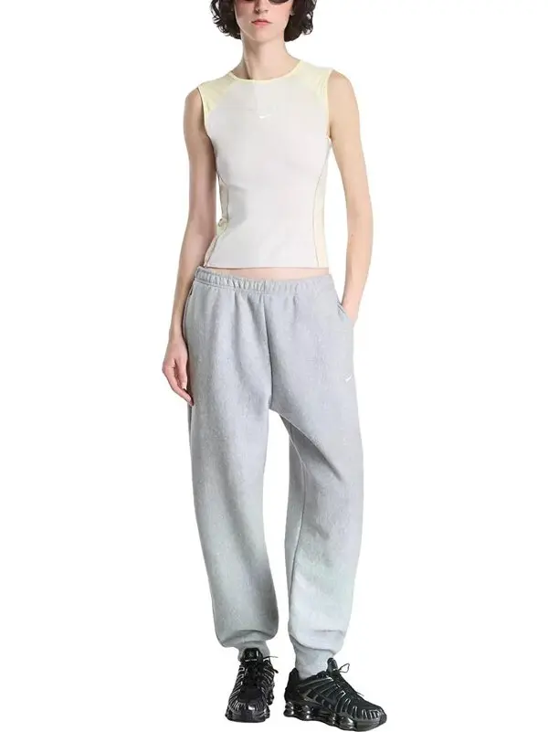 Nike Oversized Fleece Track Pants - Grey