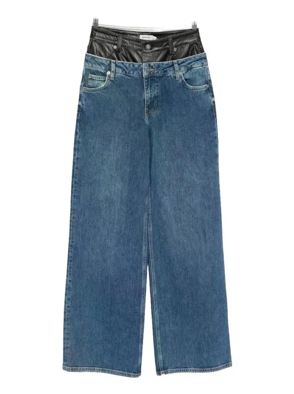 Simkhai Layered-waistband Jeans - Blue