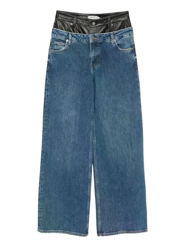 Simkhai Layered-waistband Jeans - Blue