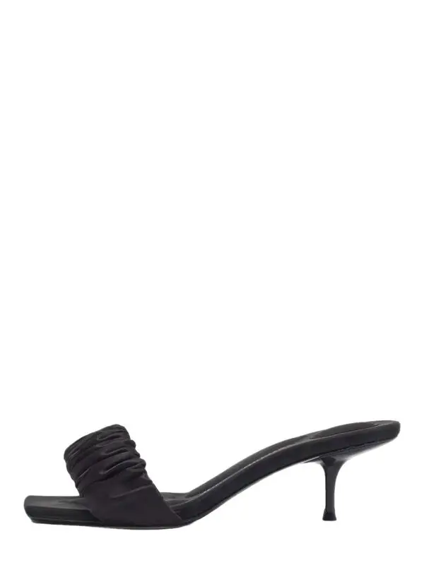 Alexander Wang Jessie Ruched Sandals - Black