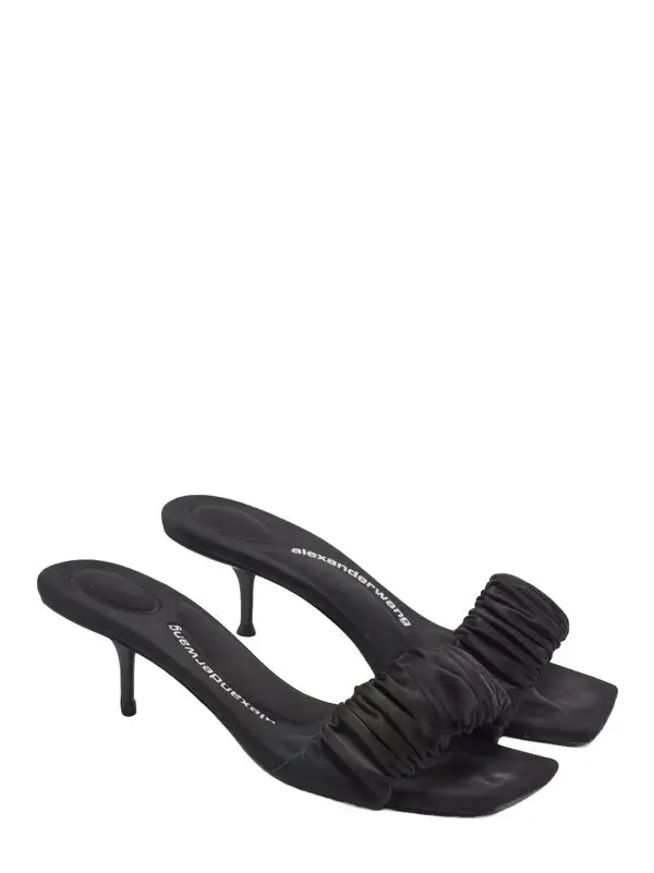 Alexander Wang Jessie Ruched Sandals - Black