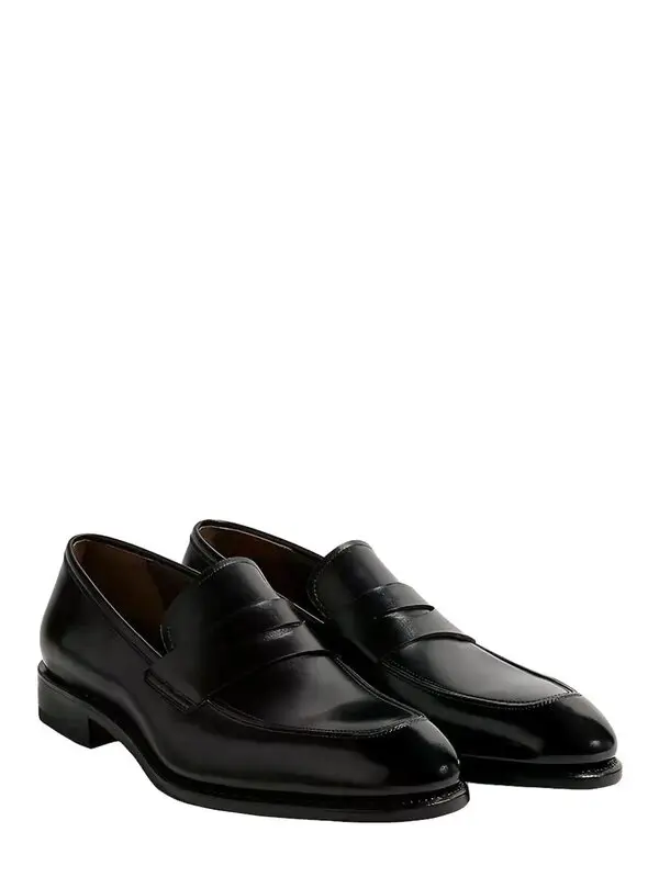 FERRAGAMO Penny Slip-on Loafers - Black