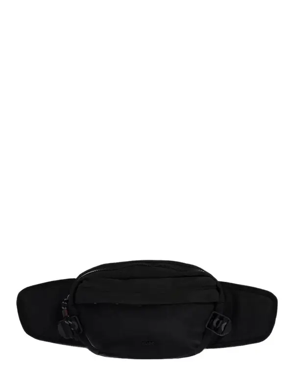 Hugo Logo-patch Zip-fastening Belt Bag - Black