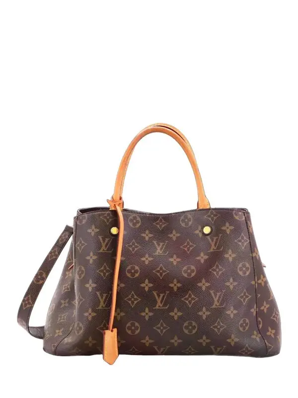 LOUIS VUITTON Montaigne Handbag Monogram Canvas Mm Tote Bag - Brown