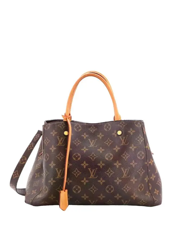 LOUIS VUITTON Montaigne Monogram Canvas Mm Tote Bag - Brown