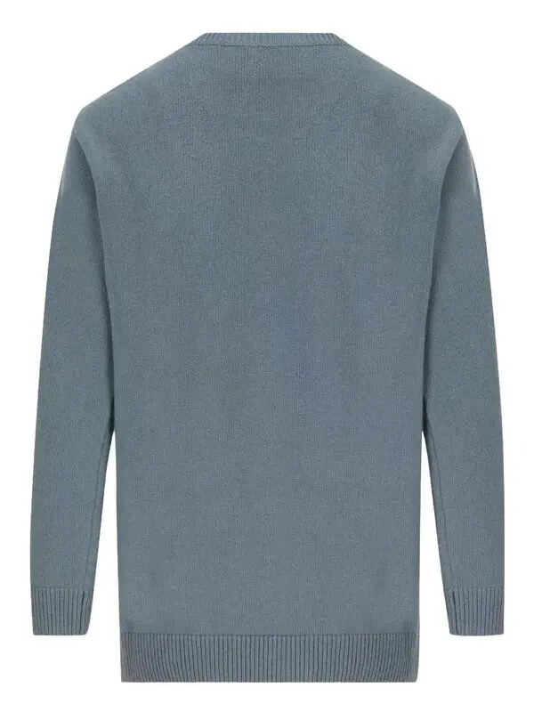 Valentino Garavani Lace-panelled Sweater - Blue