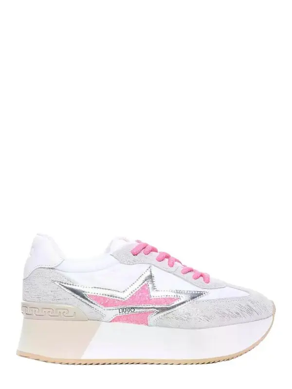 Liu Jo Dreamy 03 Glitter-star Platform Sneakers - White