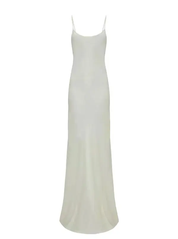 Victoria Beckham Spaghetti-strap Open-back Maxi Dress - Neutrals