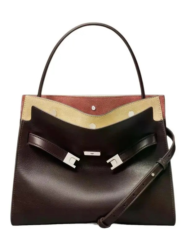 Tory Burch Small Lee Radziwill Double Bag - Brown