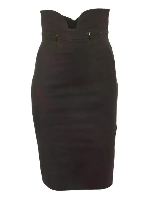 Elisabetta Franchi High-waisted Pencil Skirt - Black