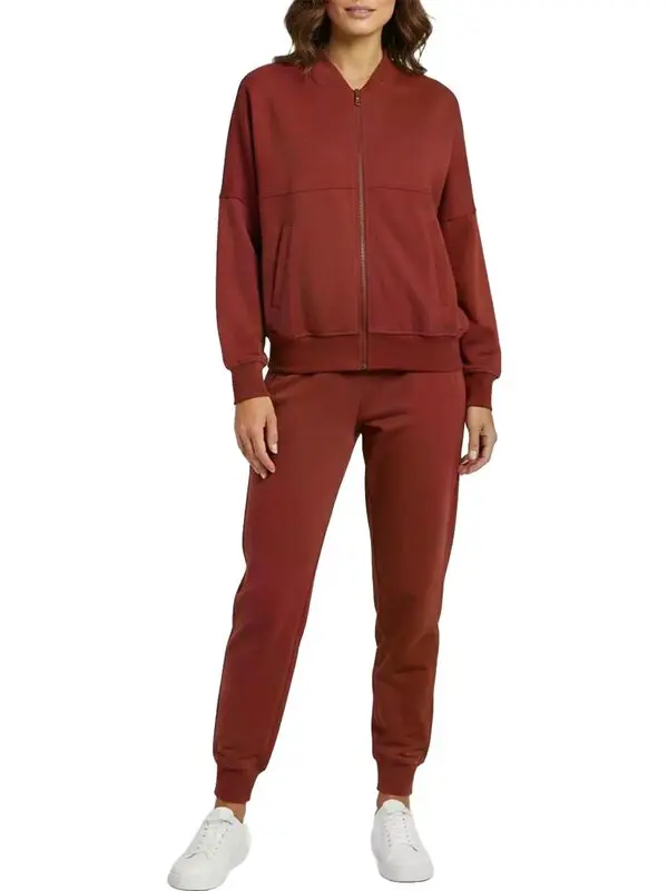 Brunello Cucinelli Zip-up Elasticated-ankles Track Suit - Red